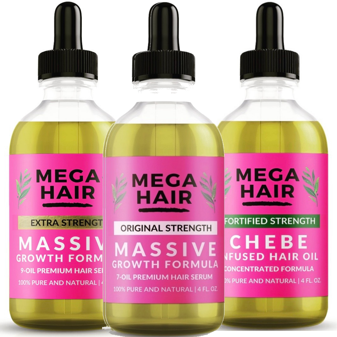 Mega Hair Co. is the #1 Fastest Working Hair Growth Oil!